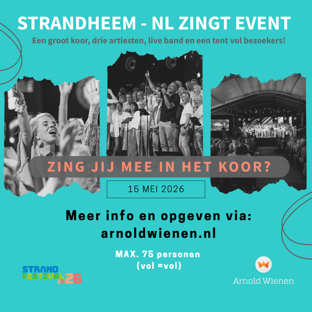 Nederland Zingt Event – Strandheem Festival 2026 | Arnold Wienen